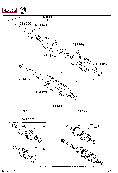 OIL SEAL, FRONT DRIVE SHAFT, LH 90311-34040 (номер toyota 9031134040)