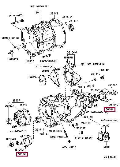 Сальник раздатки перед. кардана 90311-41013 (номер toyota 9031141013)