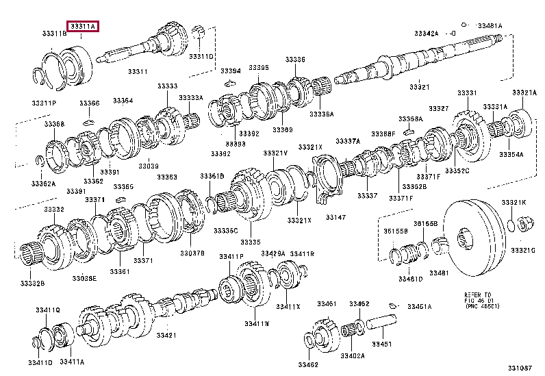 BEARING (FOR INPUT SHAFT FRONT) 90363-50007 (номер toyota 9036350007)