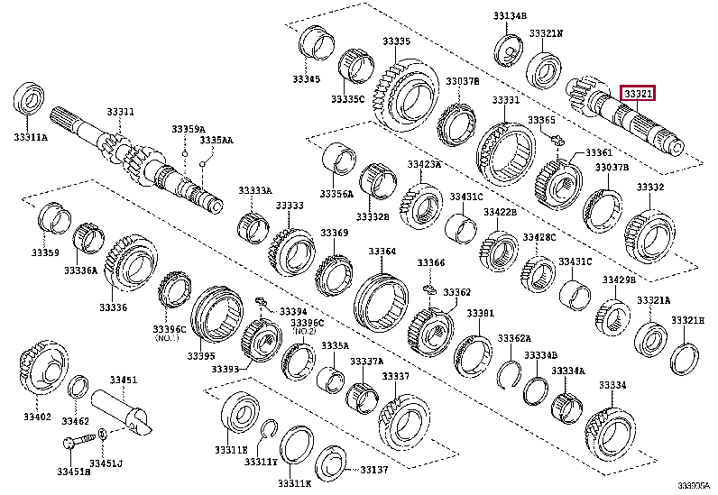 SHAFT, OUTPUT 90366-W0028 (номер toyota 90366W0028)