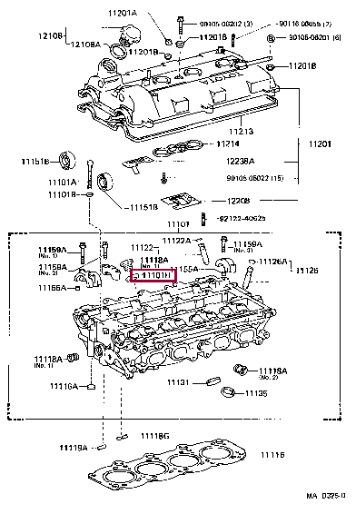 GASKET(FOR CYLINDER HEAD SCREW PLUG) 90430-27005 (номер toyota 9043027005)