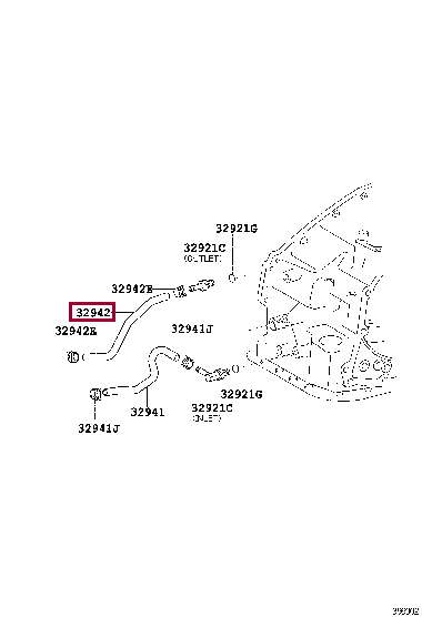 Шланг АКПП 1 90445-17178 (номер toyota 9044517178)