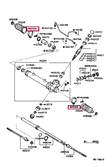 CLAMP(FOR STEERING RACK BOOT) 90460-52001 (номер toyota 9046052001)