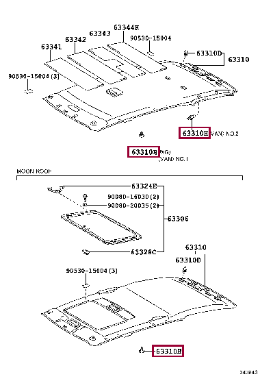 CLIP(FOR ROOF HEADLINING) 90467-11097-B0 (номер toyota 9046711097B0)