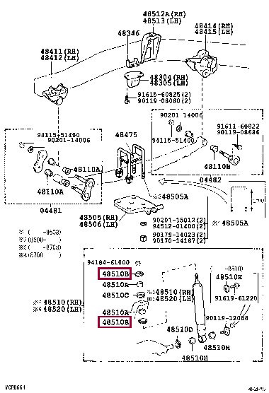 RETAINER, CUSHION, NO.1(FOR REAR SHOCK ABSORBER) 90948-02114 (номер ...
