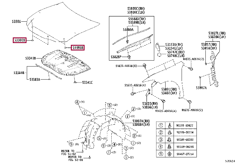 Крепеж 90950-06096 (номер toyota 9095006096)