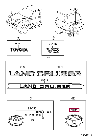 эмблема решетки радиатора 90975-02132 (номер toyota 9097502132)